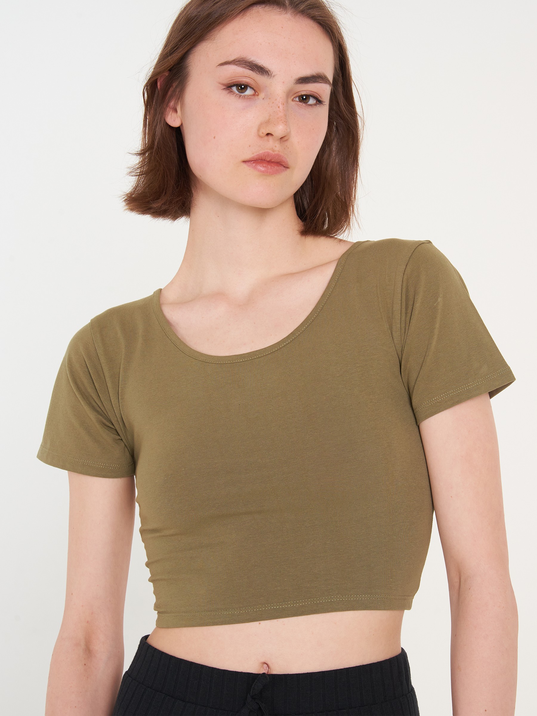 Basic stretch crop top | GATE