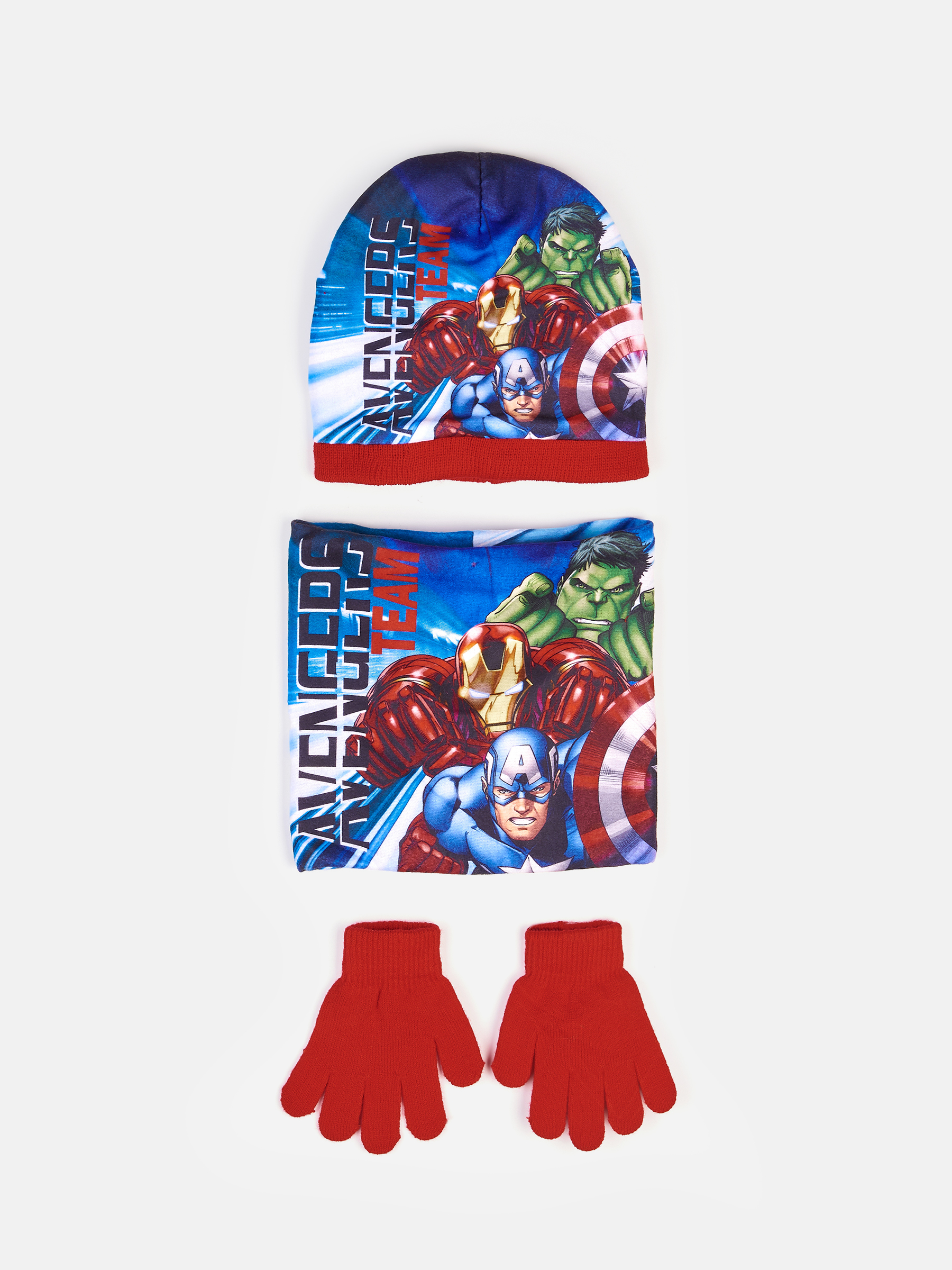 Set of cap, snood and gloves Avengers | GATE