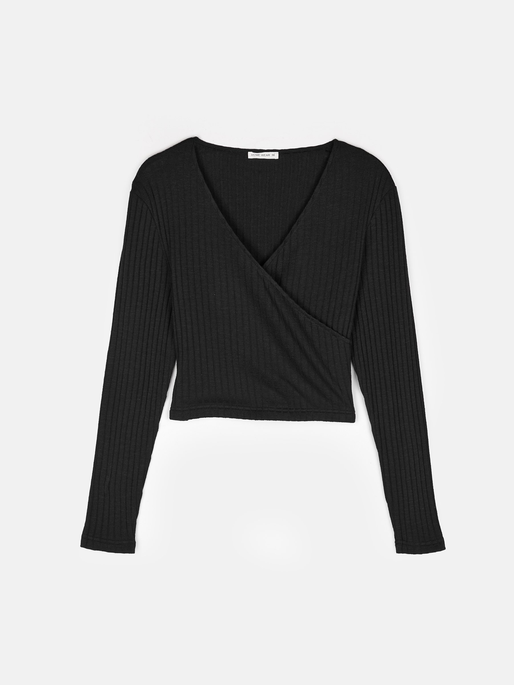 Ribbed pajama crop top | GATE